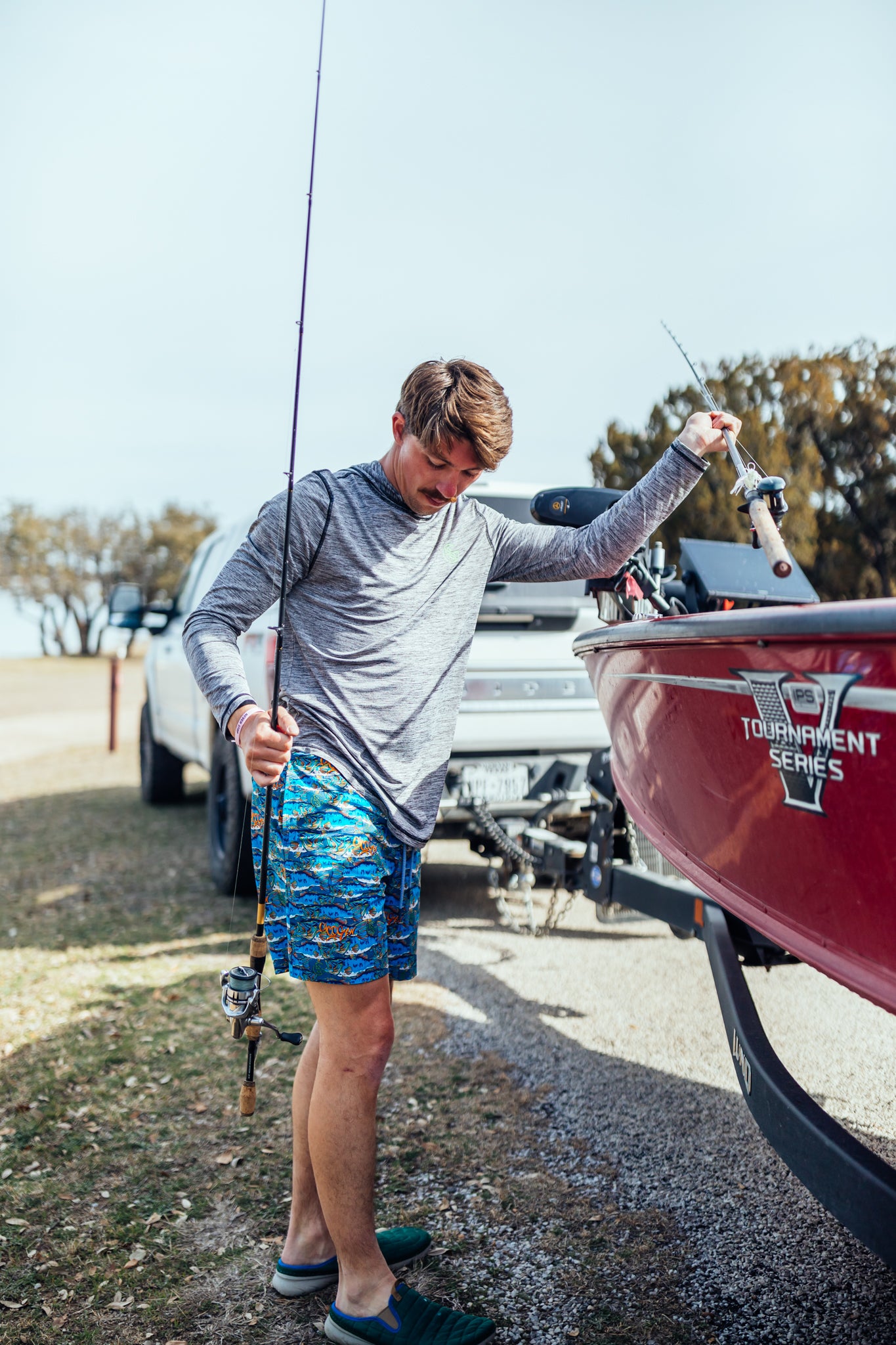 Grafitti Fish (More Than Just) Boat Shorts – Googan Squad